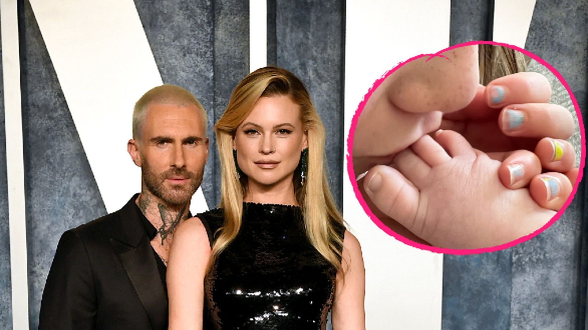 Behati Prinsloo und Adam Levines Tochter kuschelt mit Baby