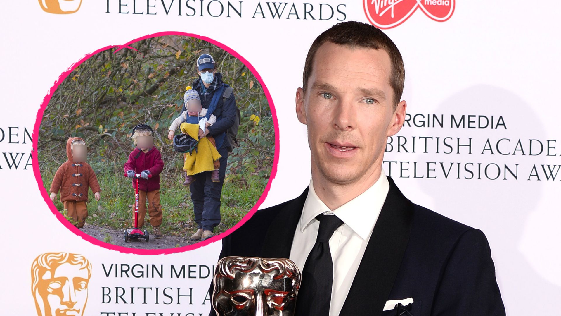 Seltener Anblick: Benedict Cumberbatch beim Familienausflug