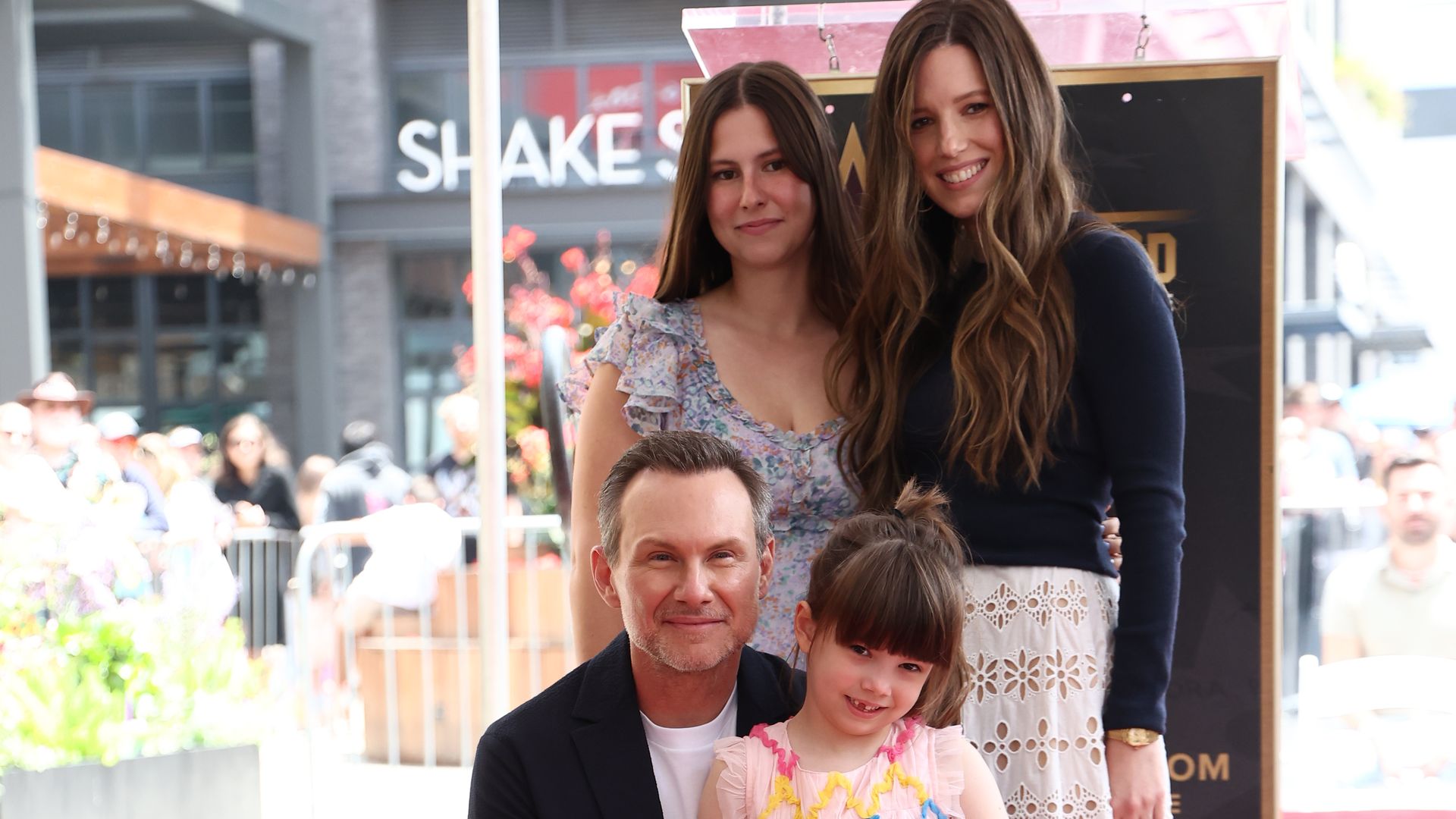 Christian Slater feiert seinen Stern auf dem Walk of Fame