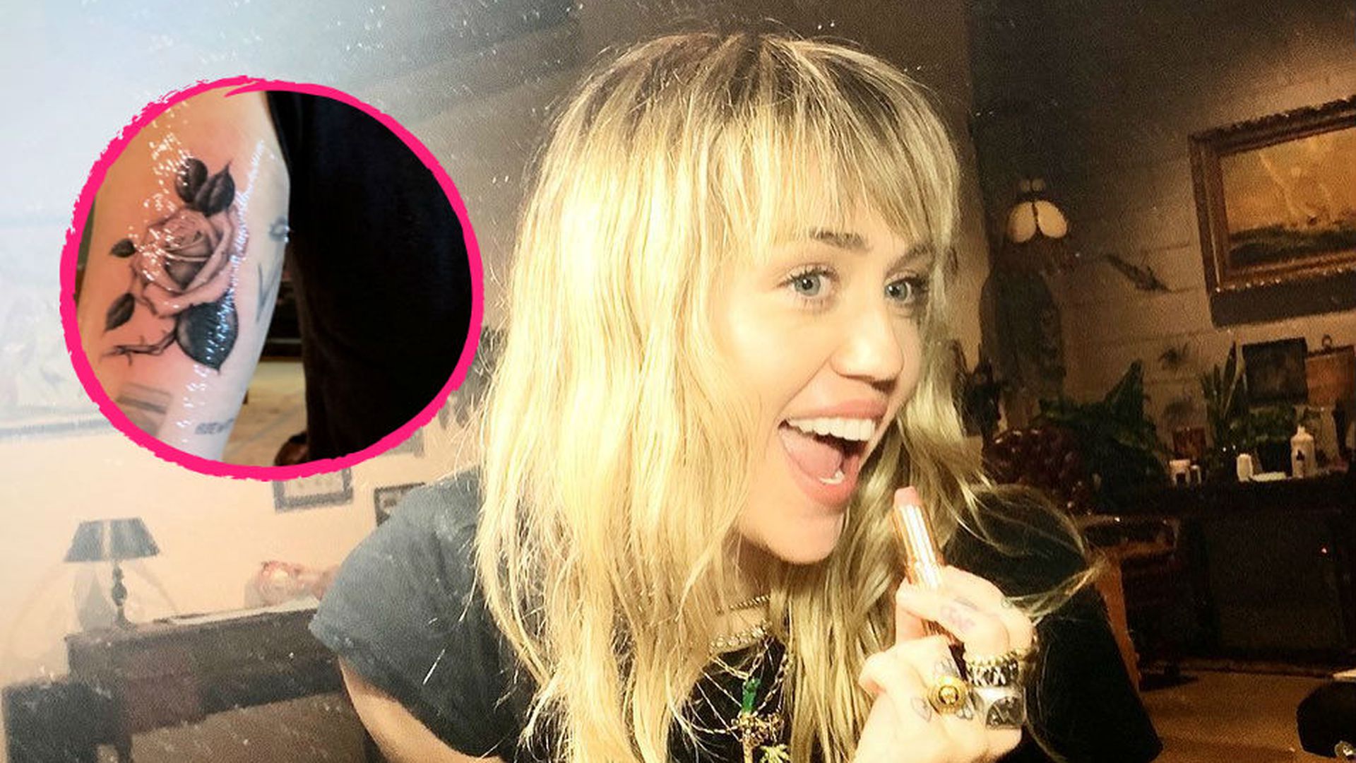 Nächstes Liebes-Tattoo? Miley Cyrus trägt jetzt eine Rose