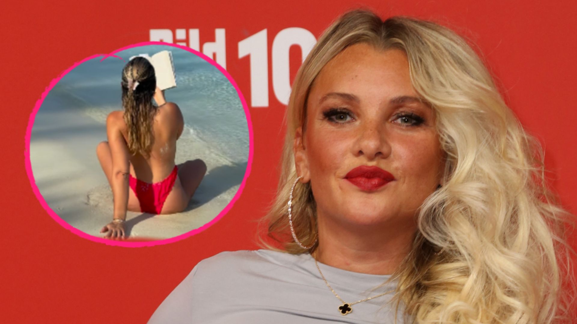 Als Nackedei: Evelyn Burdecki schickt Oben-ohne-Ostergüße