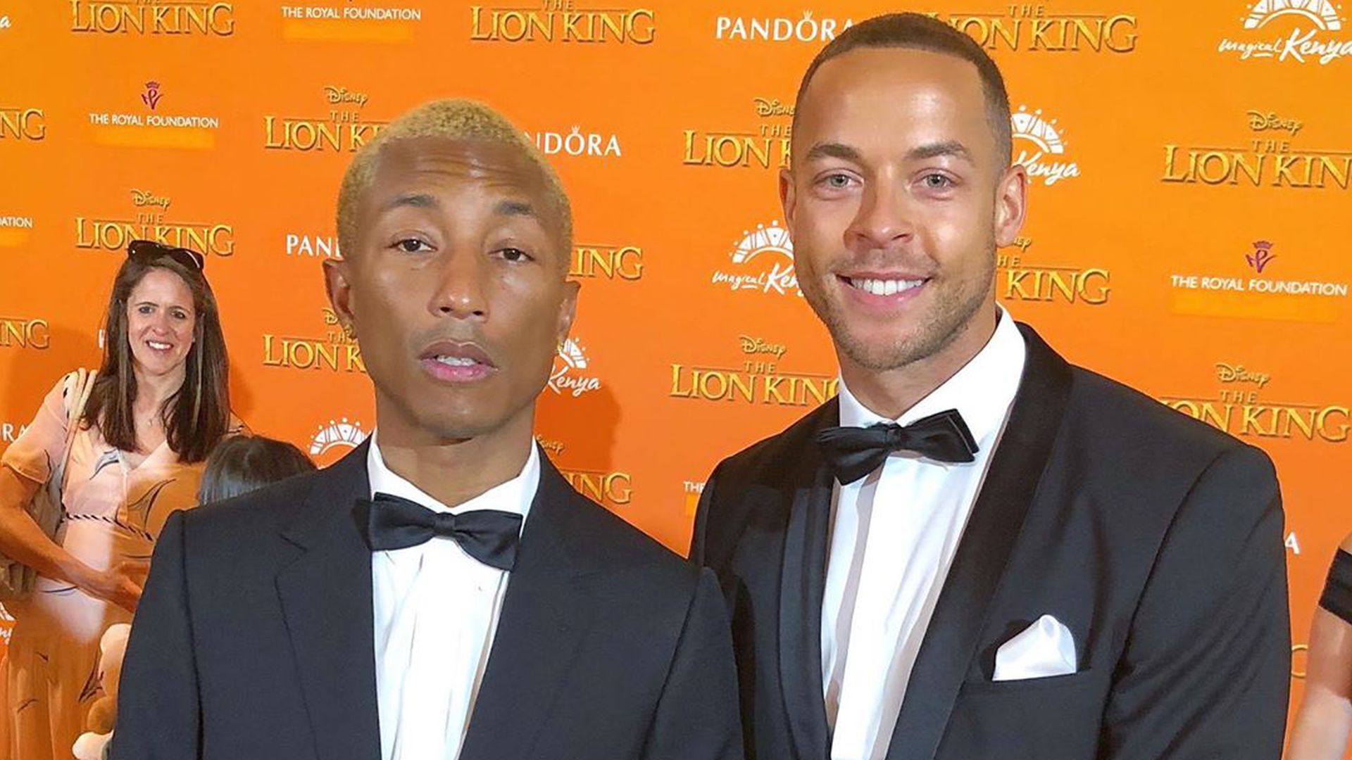 Auf UK-Premiere: Andrej Mangold trifft Pharrell Williams