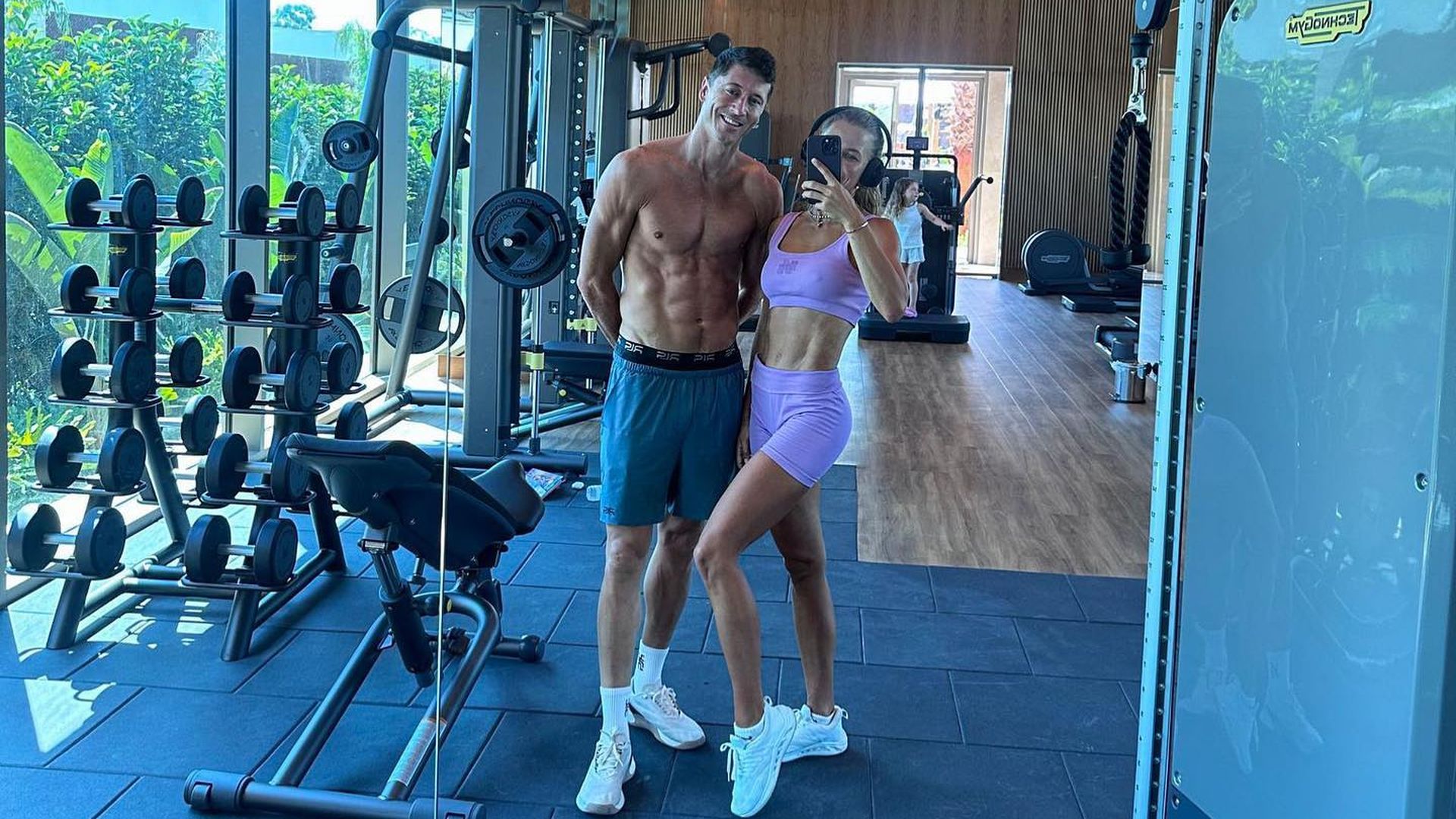 Süß: Robert Lewandowski und seine Anna sind Gym-Buddies!