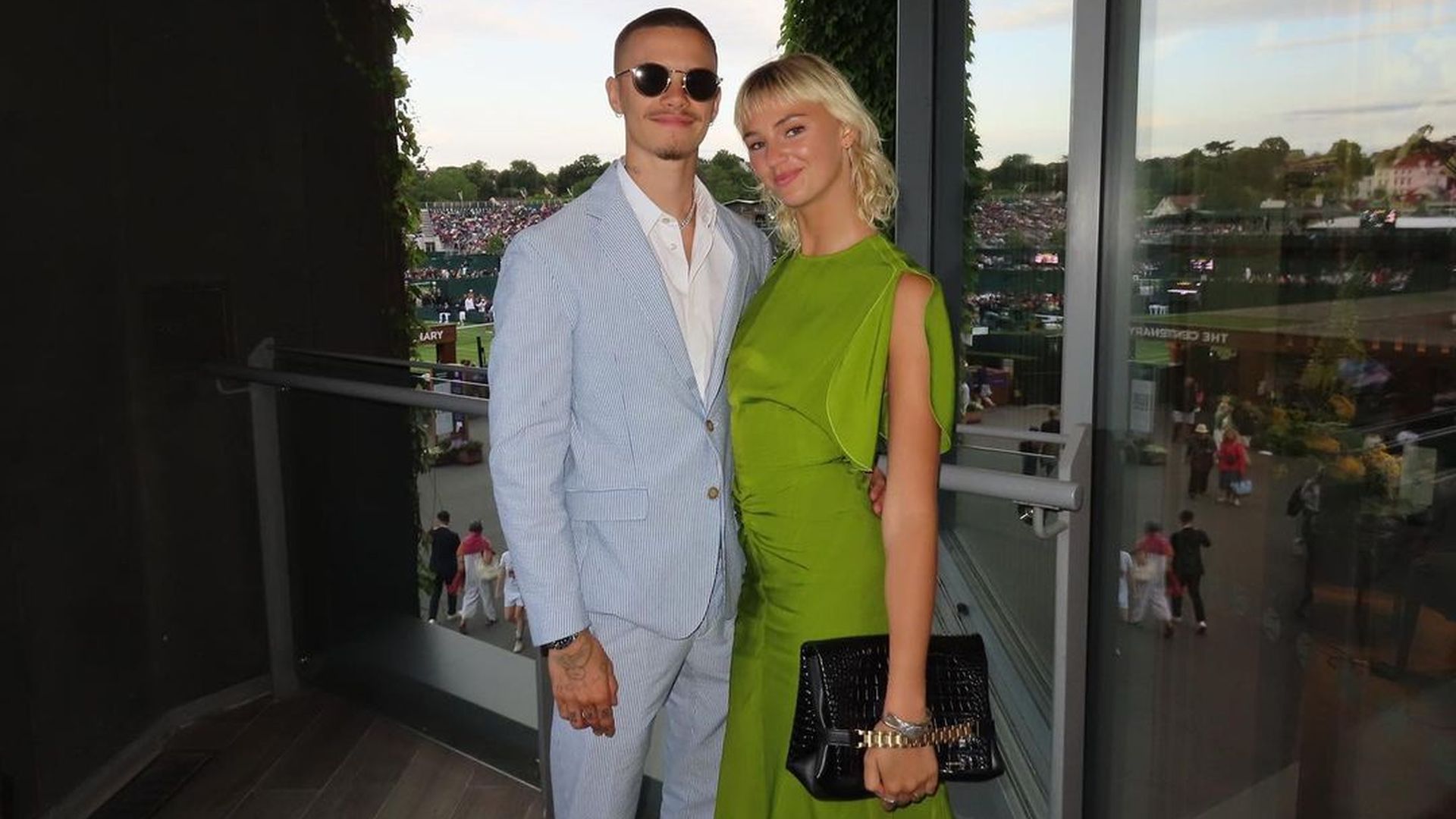 Romeo Beckham und seine Mia total verliebt bei Tennisturnier